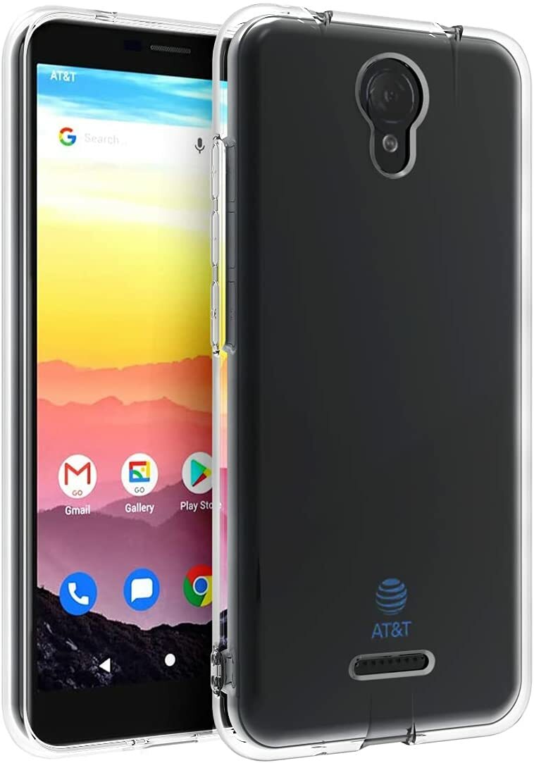 For AT&T Fusion Z (V340U) / AT&T Motivate (V341U) - Clear TPU Rubber ...