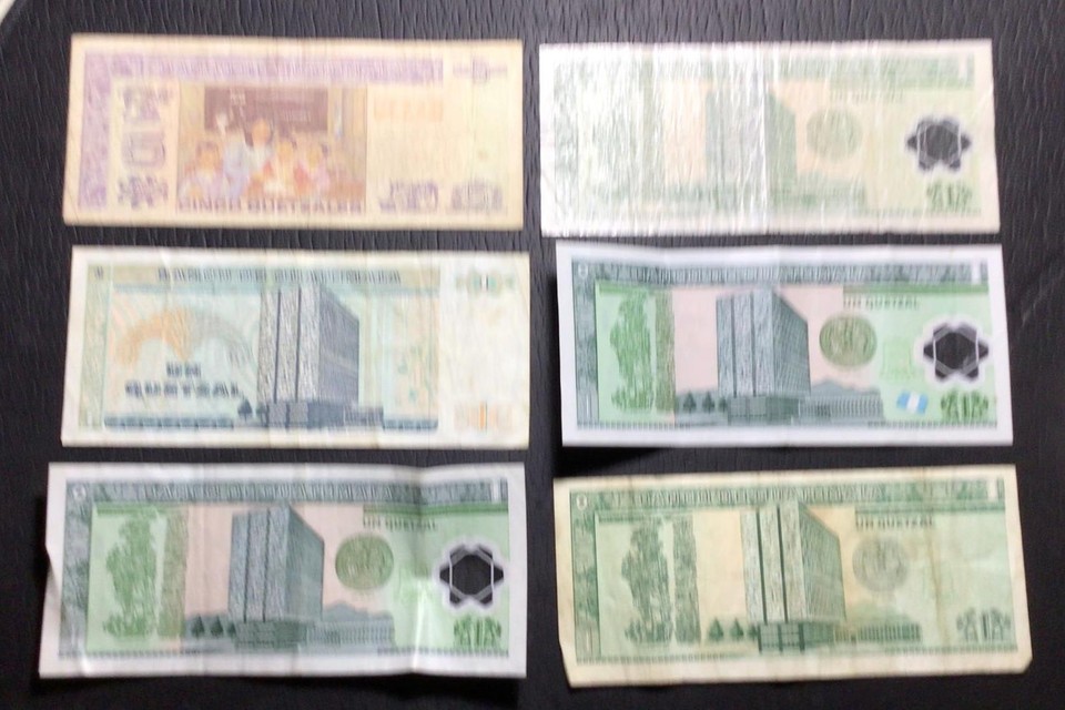 1982-Current Guatemala Paper Money Collection of 6 Assorted Notes ...