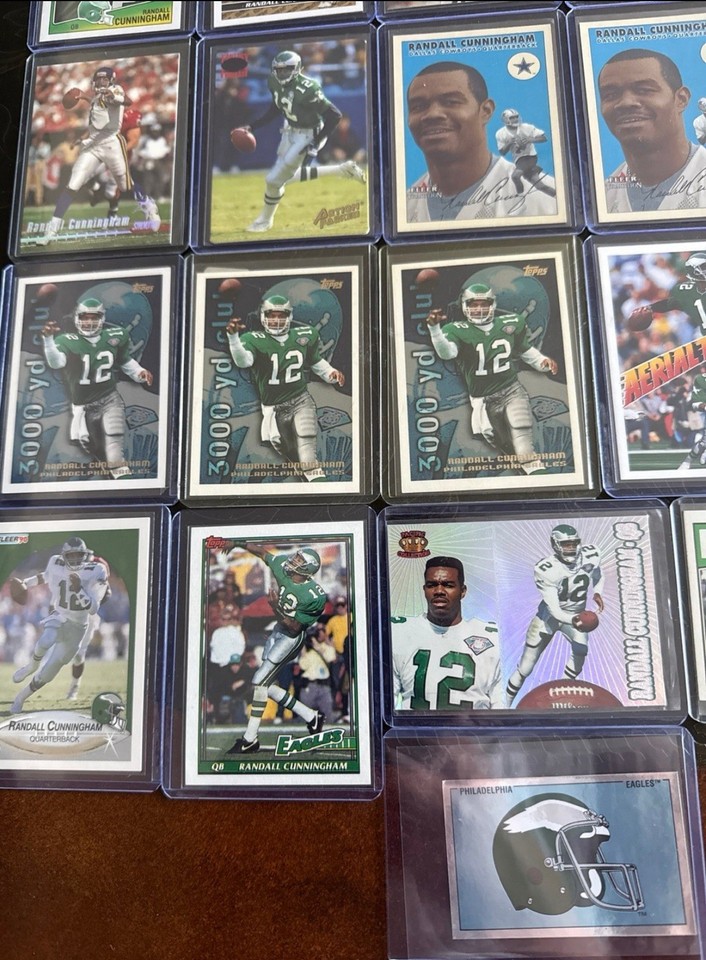 Huge Randall Cunningham Philadelphia Eagles Football Cards Collection ...