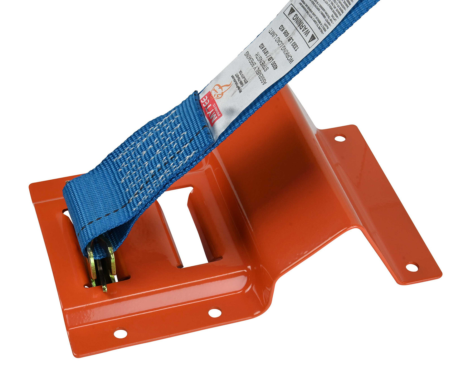 E-Track Wheel Chock & Strap Kit - 4 Wheel Chocks Orange -2 2"x8' E ...