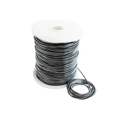 10 Yards Waxed Cord Black 1mm High Quality - WC11 | eBay