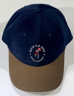 2024 US Open golf Hat Pinehurst navy & brown bill imperial pga new | eBay