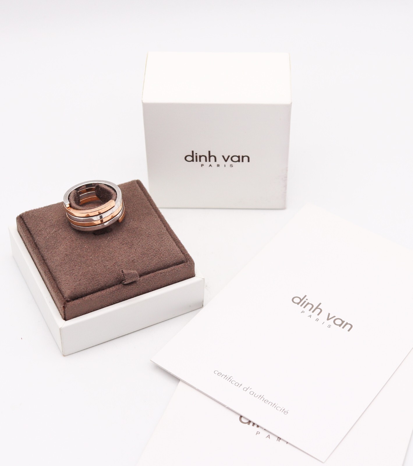 Dinh Van Paris Vintage Classic Duo Spiral Ring In Sol… - Gem