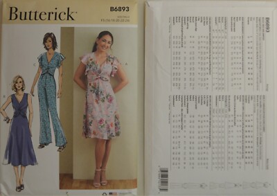 Butterick 6893 - Misses' Dress and Jumpsuit | eBay