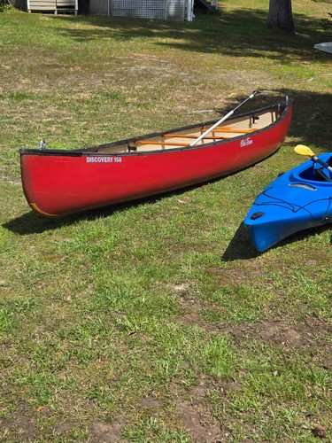 Old Town Discovery 158 red canoe. Very good condition. | eBay