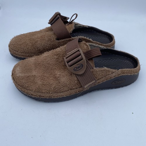 Chaco Paonia Suede Clogs Womens Size 5 Caramel Brown Slip On Shoes Arch ...