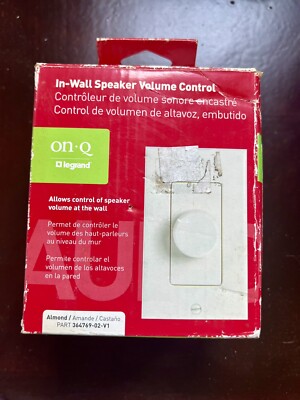 New On-Q Legrand Almond In-Wall Speaker Volume Control Knob 364769-02 ...