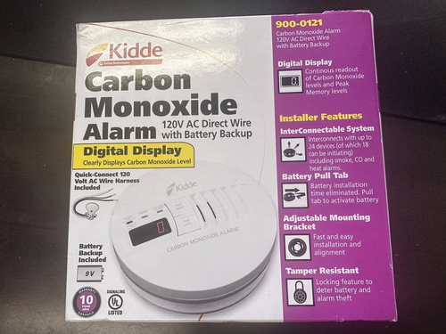 Kidde Hardwired Carbon Monoxide Detector Alarm with Digital Display | eBay