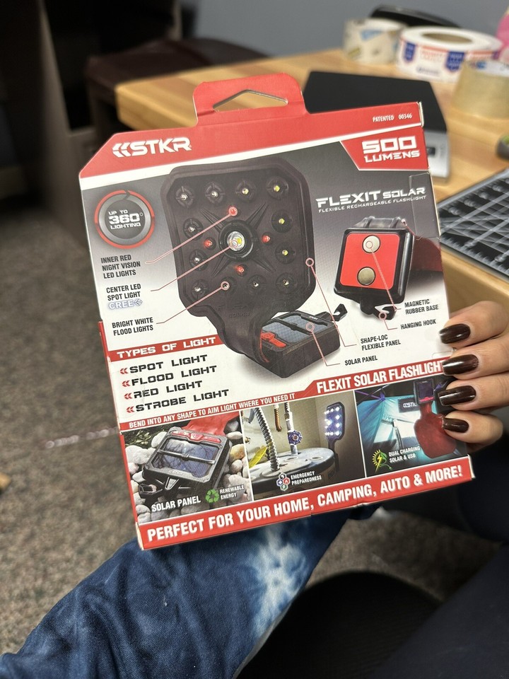 STKR Racing Flex It Solar Light 00346/Flexible Flashlight/500 Lumens | eBay