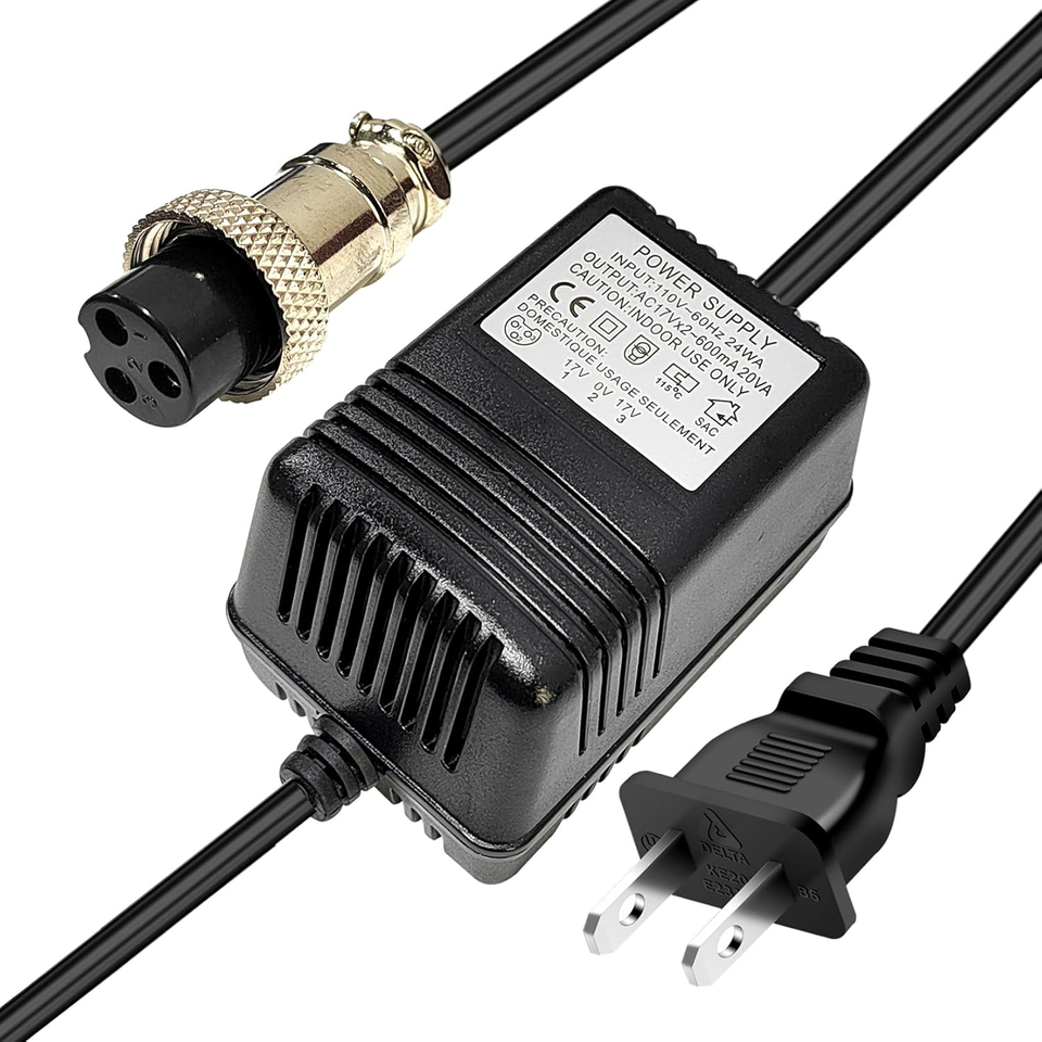 AC 17Vx2600Ma Mixer Power Supply Mixing Console Adapter,3-Pin Connector ...