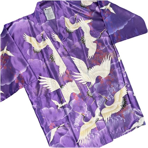 FP in Tokyo Kimono Robe Purple Crane Women’s Size 38 M | eBay