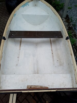 8FT FIBREGLASS ROWING DINGHY/TENDER | eBay UK