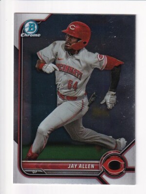 2022 Bowman Draft Jay Allen Chrome Prospect Rookie RC Cincinnati Reds # ...