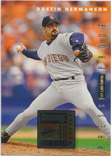 1996 Donruss Press Proof Parallel 1st 2000 #393 Dustin Hermanson San ...