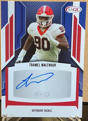 Tramel Walthour Rainbow 2024 Red Sage High Series A-TW2 Auto Georgia ...