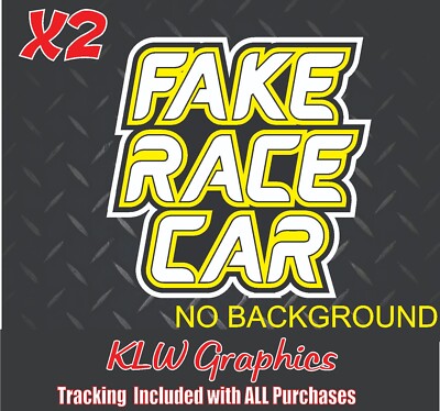Fake Race Car Decal Sticker Turbo Diesel Truck Crew Boost Drift JDM Low ...