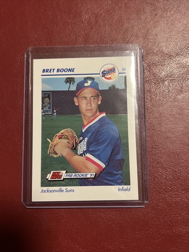 1991 LINE DRIVE Brett Boone PRE-ROOKIE AA BASEBALL CARD #330 ...