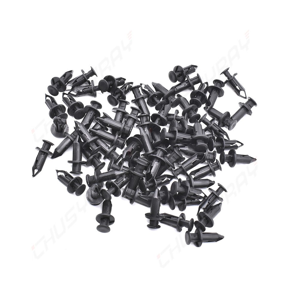 100x For Toyota Engine Cover Inner Fender Bumper Clips Screw Rivets 7 8 ...