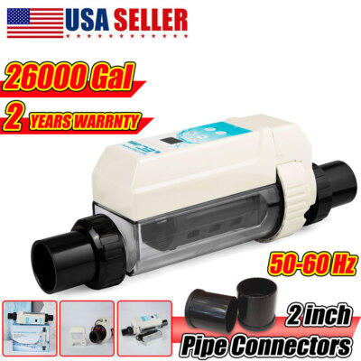 Smart Saltwater Pool Chlorinator System Self-Cleaning Salt Chlorine ...