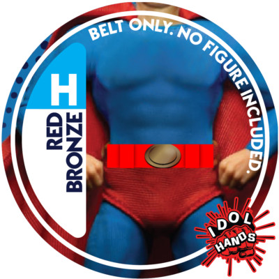 H Red Bronze Superman Belt 1:12 Mezco Custom Parts For VToys BMS IDOL ...