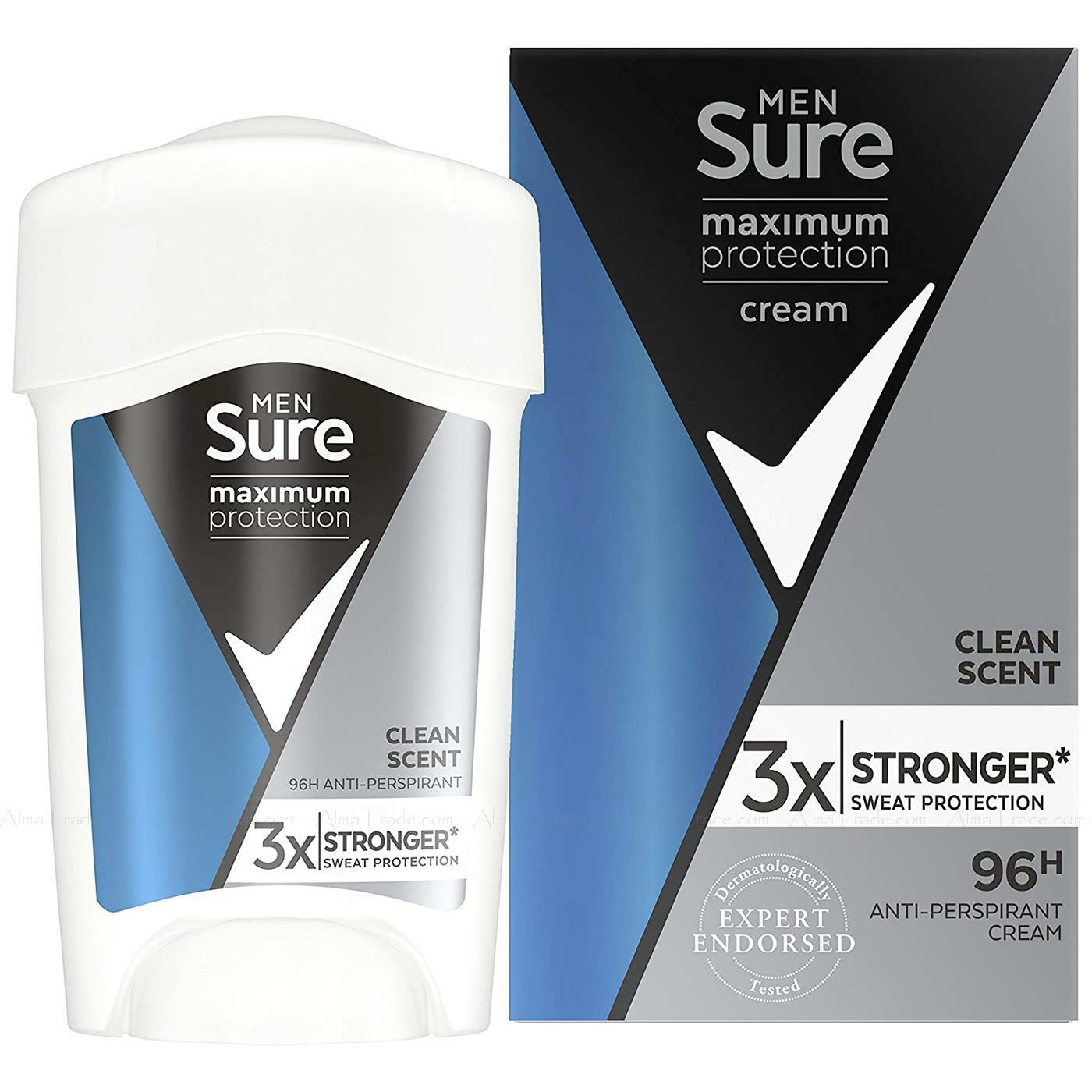 Sure Men Maximum Protction Anti-Perspirant Deodorant Stick - Pack of 2 ...