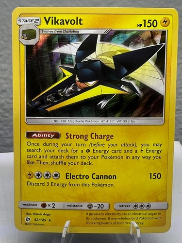 Holo Vikavolt 52/149 Rare SM Base Set Pokemon TCG | eBay