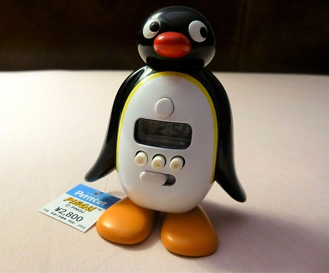 AUTHENTIC NIB PINGU SQUAWKING ALARM CLOCK ~ MADE IN CHINA BY SEIKO ...