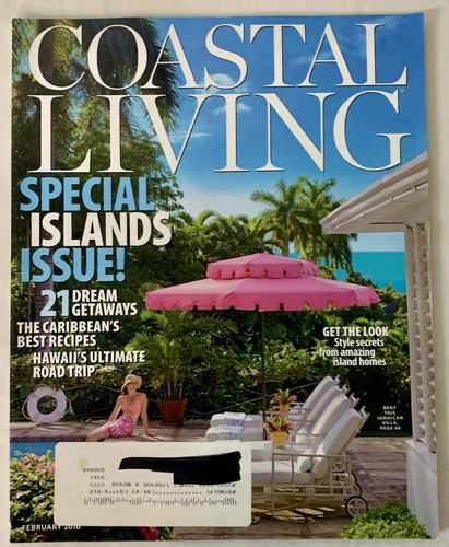 Coastal Living Magazine February 2010 Beach Life Seashore Decor | eBay