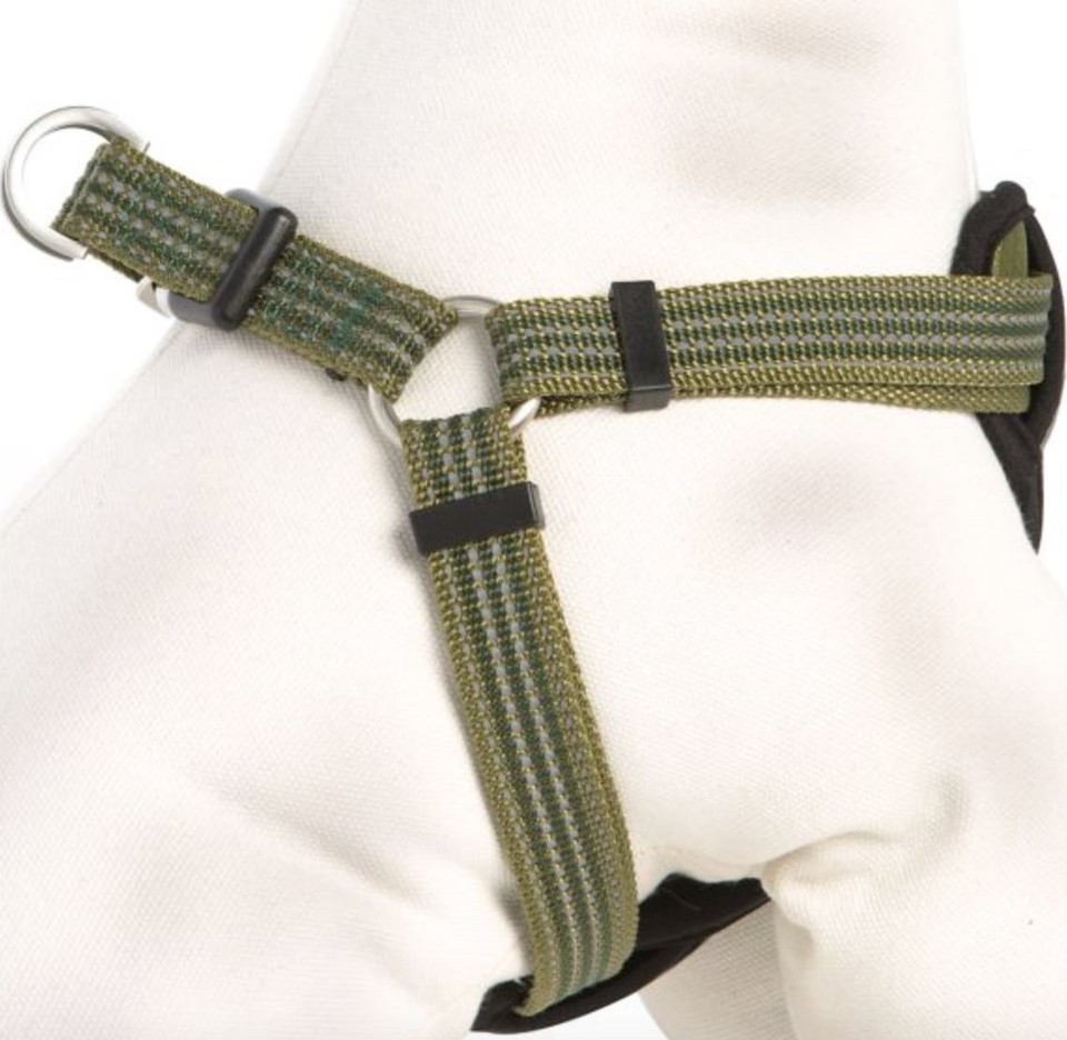 KONG Comfort Padded Reflective Chest Plate Dog Harness XL GREEN ...