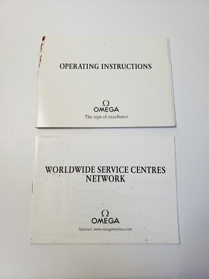 OMEGA SEAMASTER OPERATING INSTRUCTIONS 03090320 + WORLDWIDE SERVICE ...
