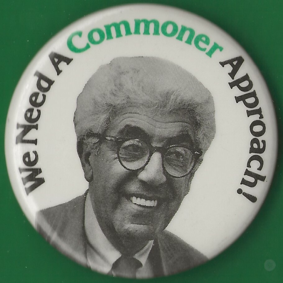 1980 Barry Commoner 2.25" / "Citizens Party" Presidential Campaign ...
