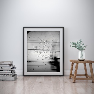 Life Storm Inspirational Wall Art Print Motivational Quote Poster Decor ...