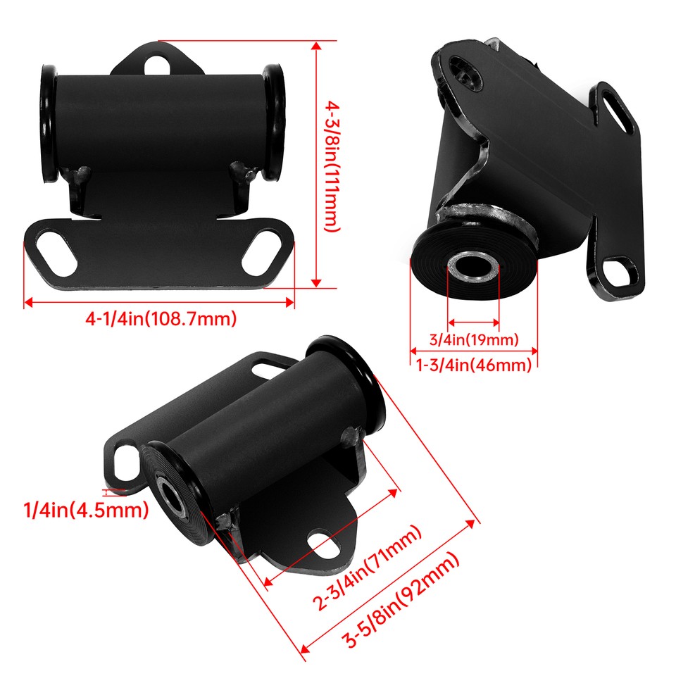 Frame Motor Mount For 82-05 GMC SONOMA S15 Chevy S10 Engine 2-2.8 liter ...