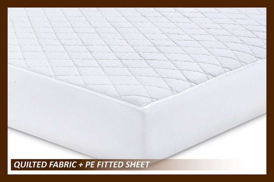 Extra Deep Waterproof Quilted Mattress Protector Fitted Cover Single ...