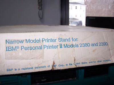 Vintage IBM Acryllic Narrow Printer Stand - New Old Stock | eBay
