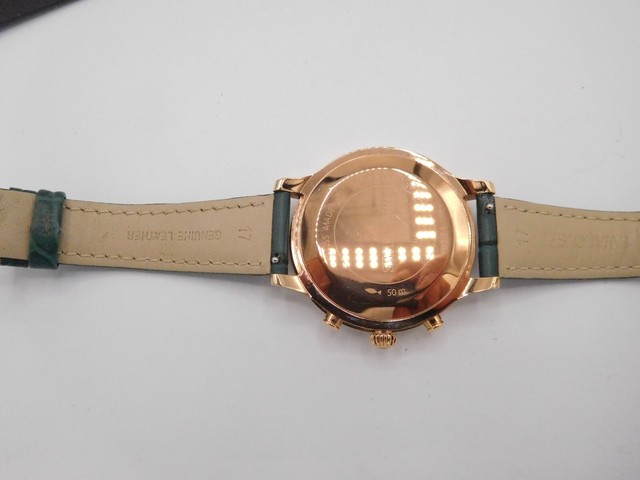 Swarovski Octea Lux Chrono 39.5 mm Rose Gold-Plated Case Women's Green ...