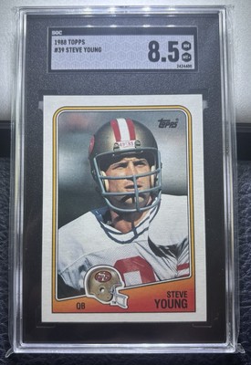 1988 Topps - Steve Young #39 HOF SGC 8.5 NM-MT Fresh Slab | eBay