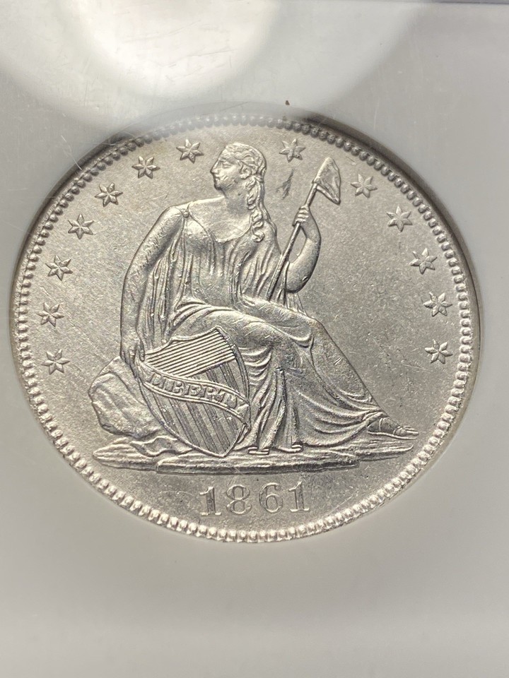 1861 O W-04A 50c Silver SS REPUBLIC NGC Shipwreck Effect (C) UNC ...