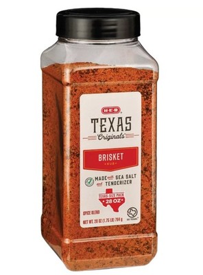 H‑E‑B Texas Originals Brisket Rub Spice Blend - Texas-Size Pack 28oz ...