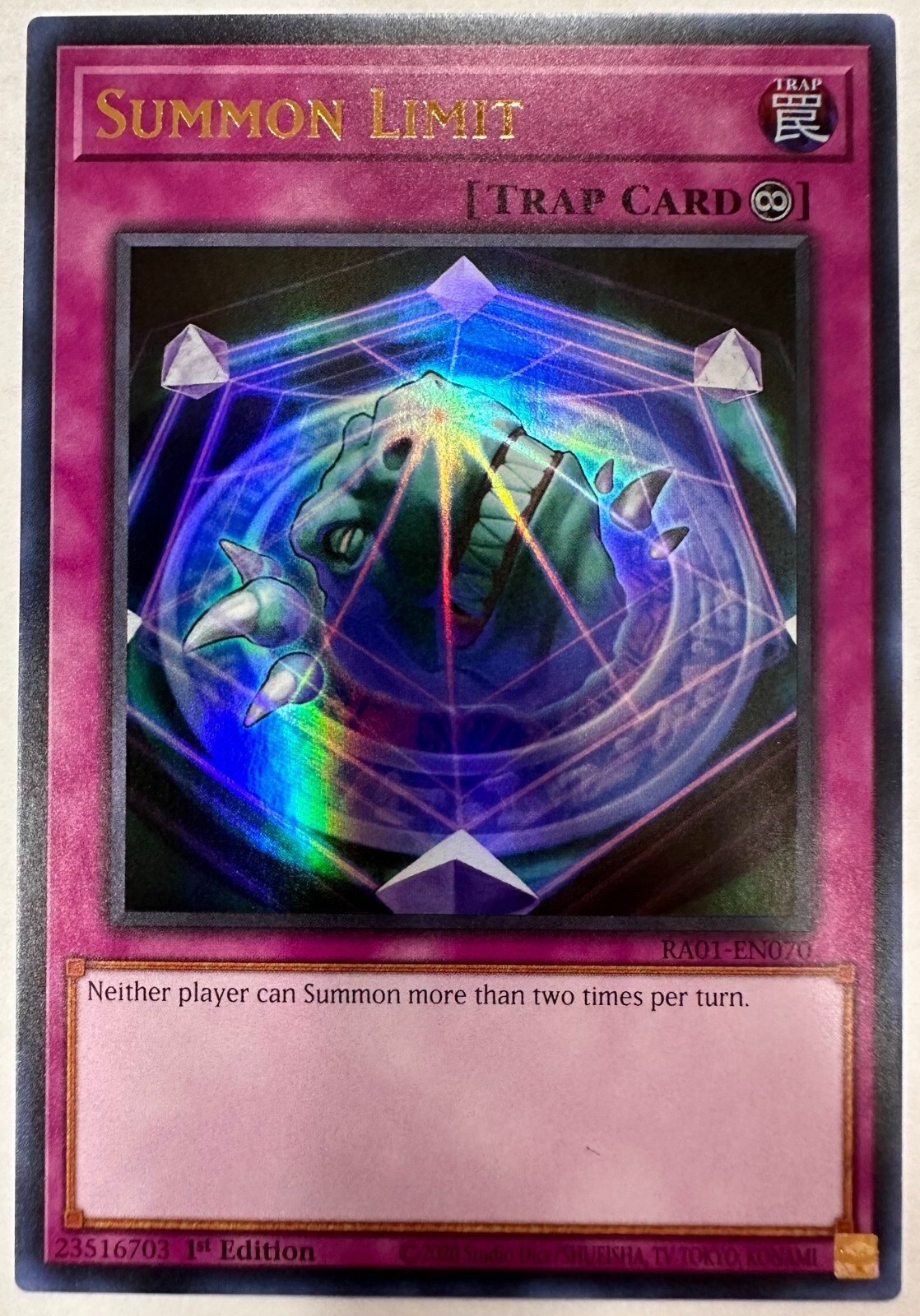 Yugioh! - Summon Limit - RA01-EN070 - Ultra Rare -NM/M | eBay
