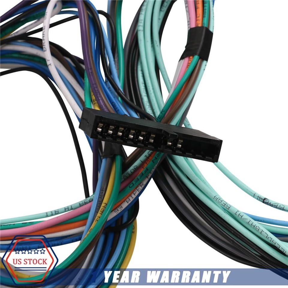 Universal 22 Circuit Wiring Harness Street Hot Rat Rod Custom Wire Kit ...