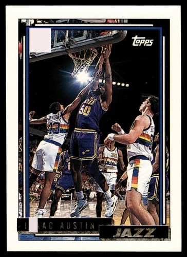 1992 Topps Isaac Austin #313 Utah Jazz Basketball Card Gold Parallel | eBay