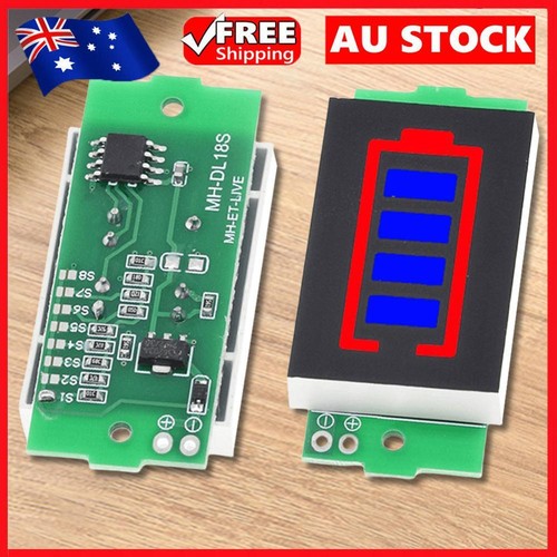 1/2/3/4/6/7/8S Battery Power Level Indicators LED Display 4 Sections 3 ...