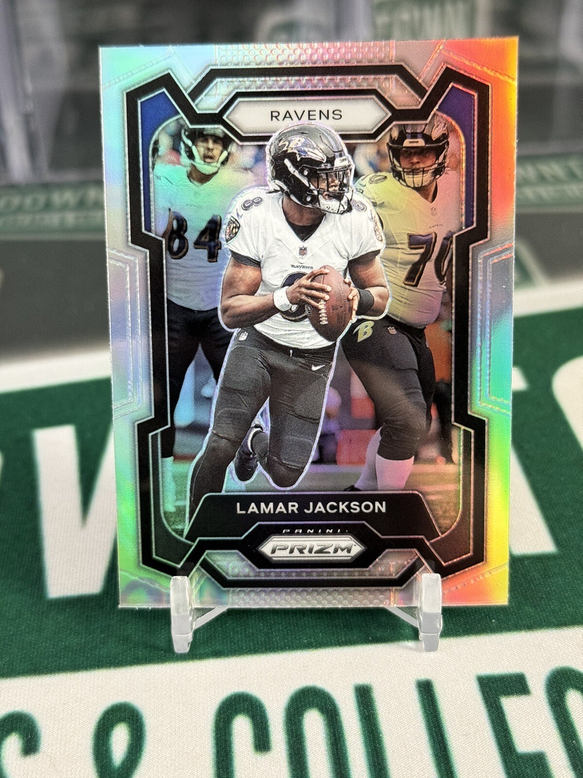 2023 Panini Prizm NFL Lamar Jackson SILVER PRIZM #18 Baltimore Ravens MVP? | eBay