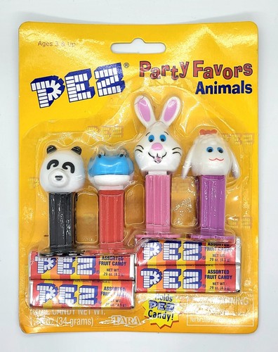 New Vintage PEZ Party Favors Animals 4 Mini Dispensers with Candy ...