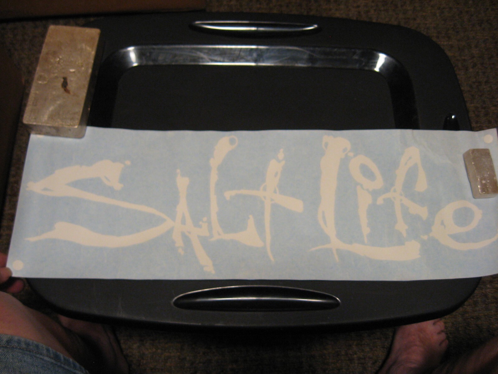 Salt Life Decal - 24" Large Surface Mount Sticker - Signature - White ...