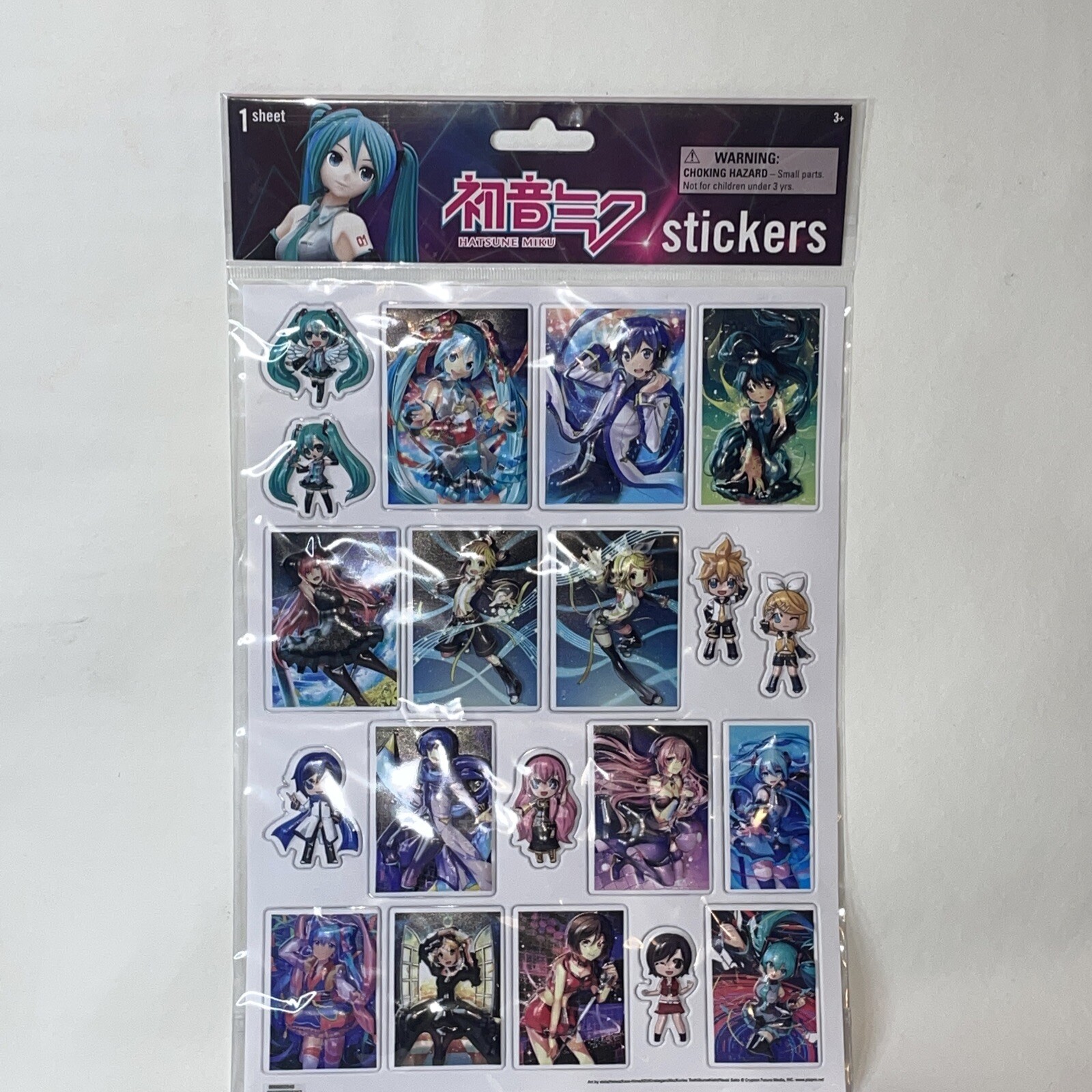 Hatsune Miku Anime Bubble 3D 20 Stickers 1 Pack New Japan Sandylion ...