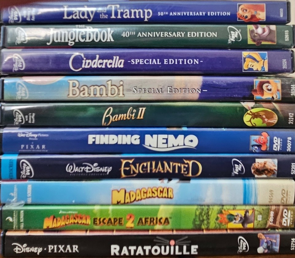 Disney DVD Movie Lot - Lot of 10- Special/ Platinum/ Anniversary ...