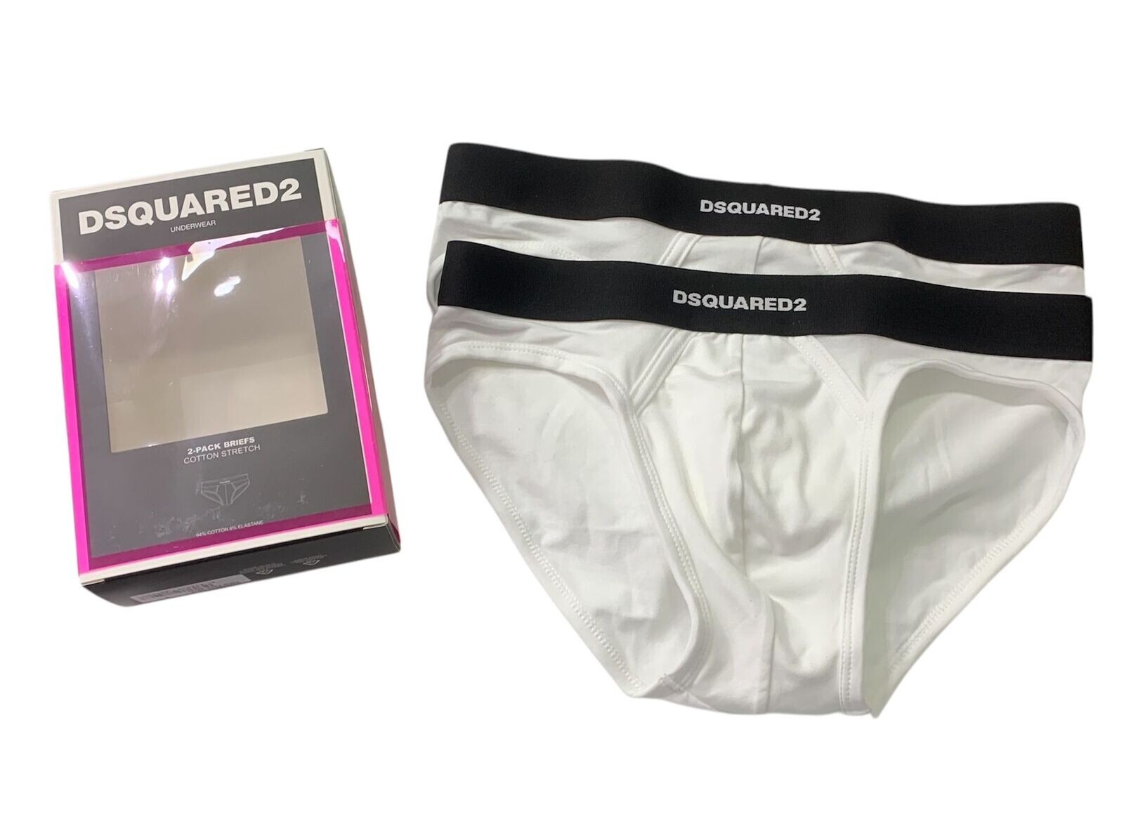 Dsquared2 Underwear Package Double White 2025 Mens Briefs White Cotton 2024 | eBay Australia