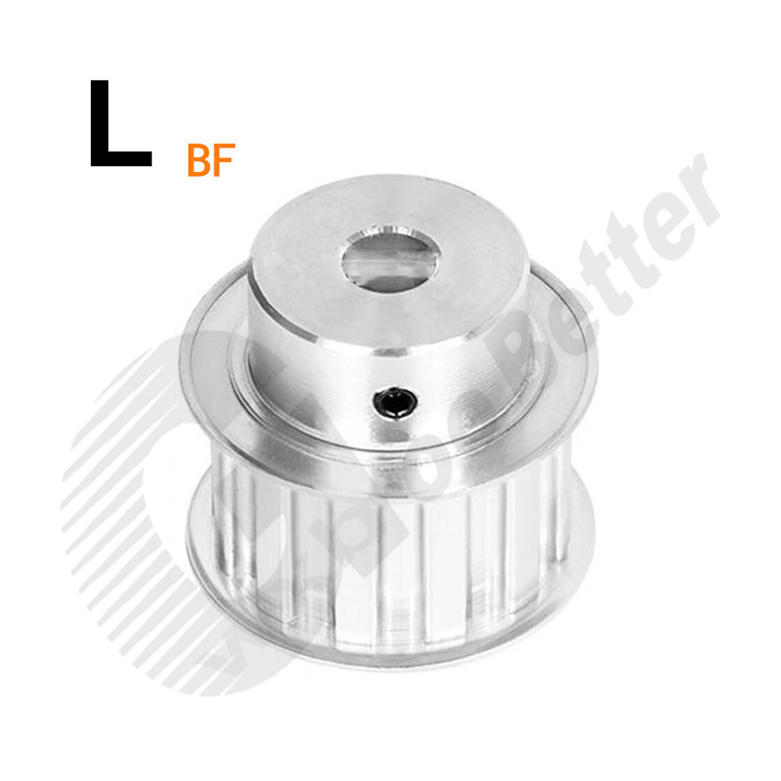 L Type 25mm Timing Belt Smooth Tooth Drive Pulley 20T~30T Bore=8mm~30mm ...